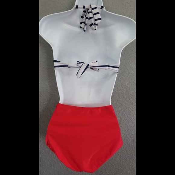 Swim | Vtg Inspired Pinup Girl 2 Pc Swimsuit | Poshmark